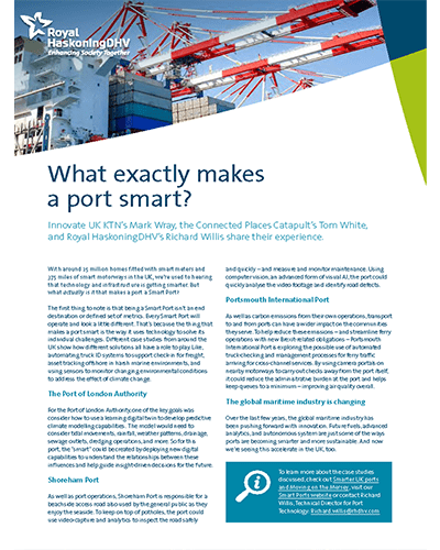 Maritime innovation podcast - Smart ports | Haskoning